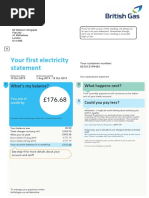 British Gas Example Bill | PDF | Invoice | Cheque