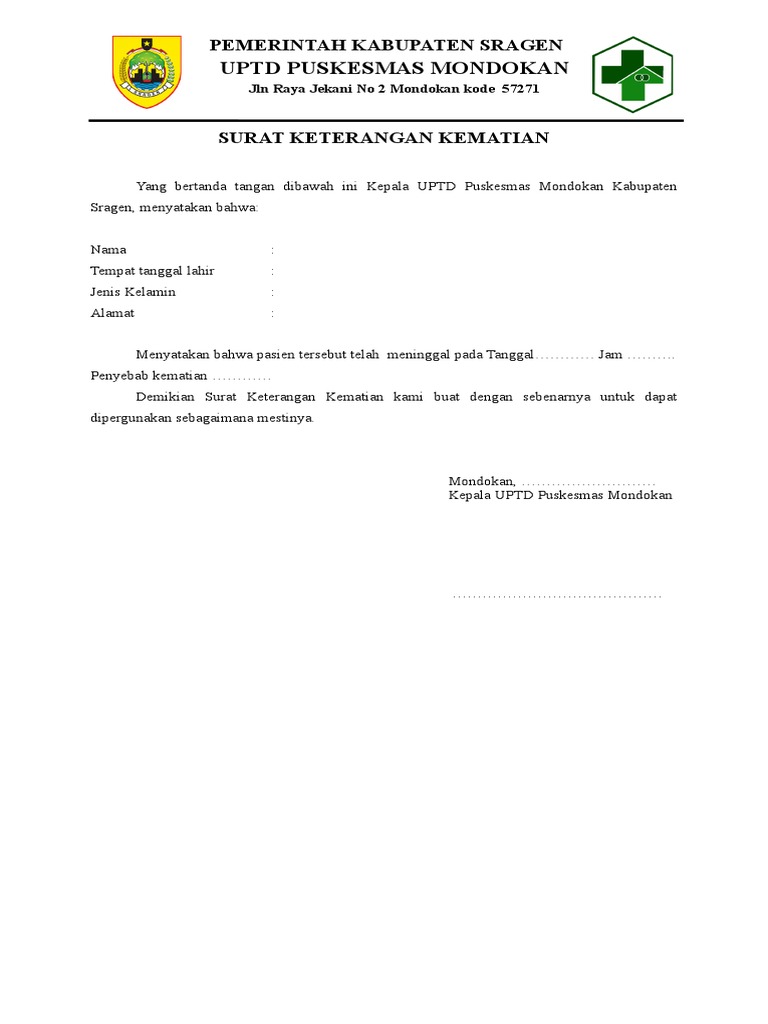 Surat Kematian | PDF