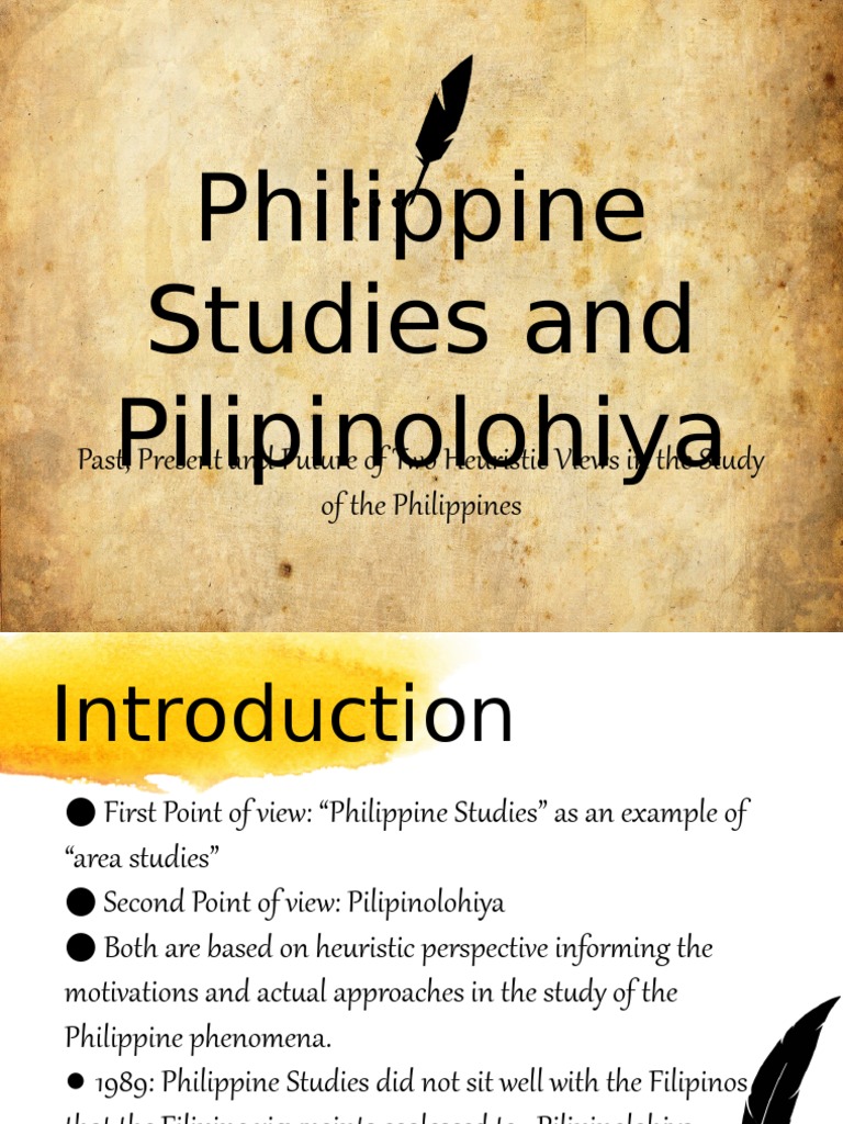 Philippine Studies and Pilipinolohiya | PDF | Philippines