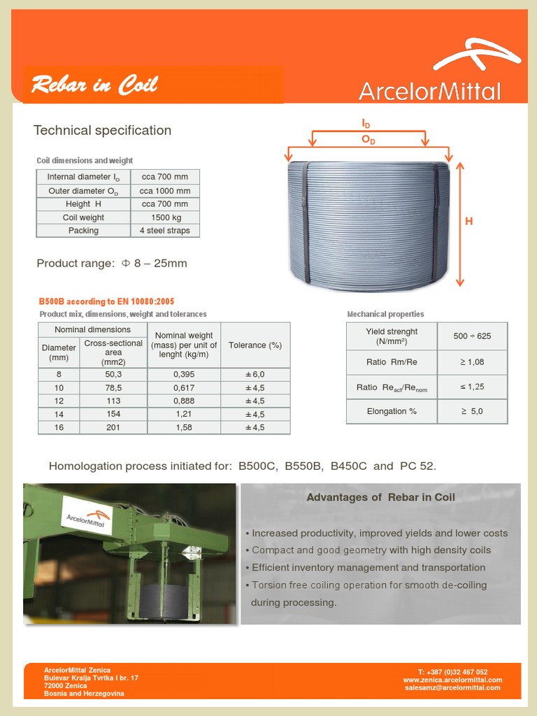 Rebar in Coil | PDF | Building Engineering | Materials