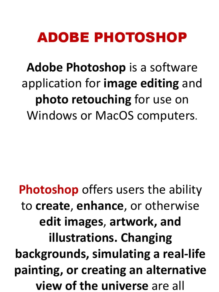 Photoshop Lesson 1 | PDF | Adobe Photoshop | Areas Of Computer Science