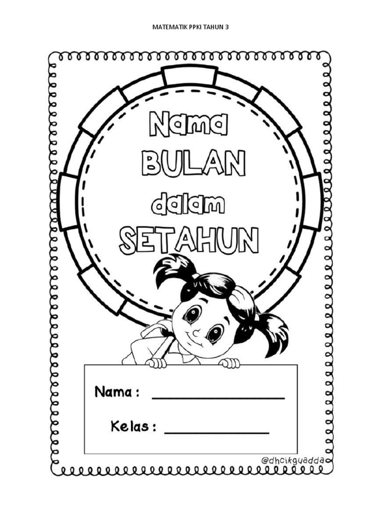Lembaran Kerja Bulan untuk Prasekolah | PDF | Metode & Bahan Ajar