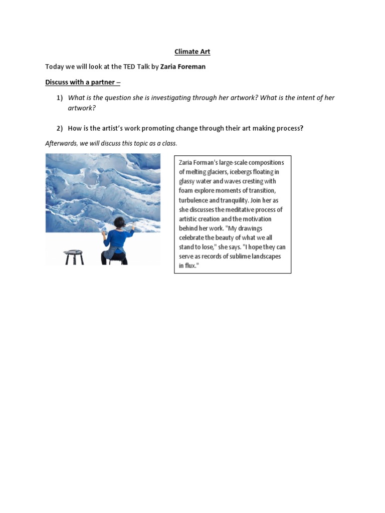 Zaria Climate Artist | PDF