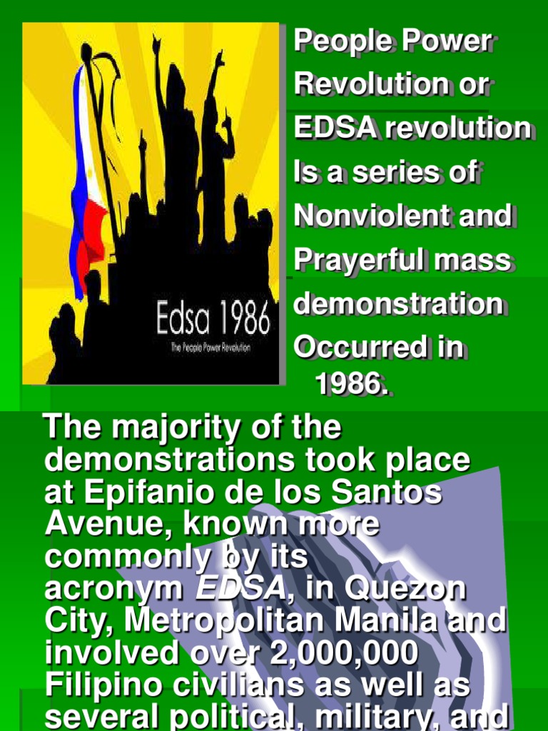 EDSA Revolution: A Nonviolent Uprising | PDF | Politics | Travel