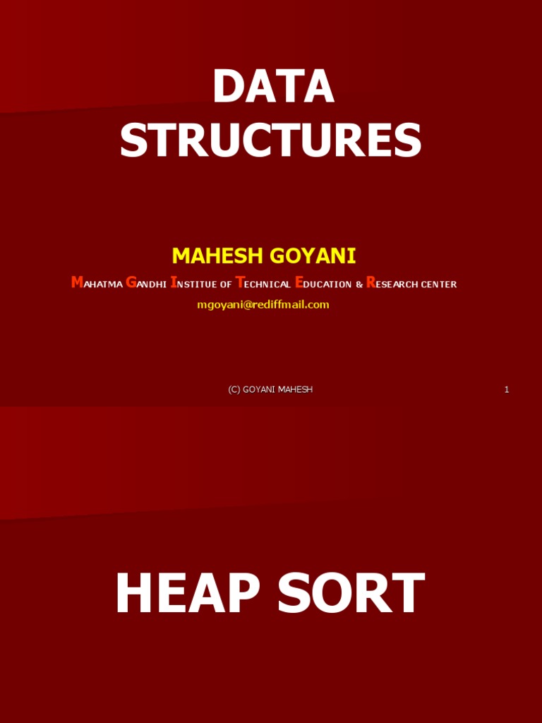 Heap Sort Pdf Theoretical Computer Science Computer Programming
