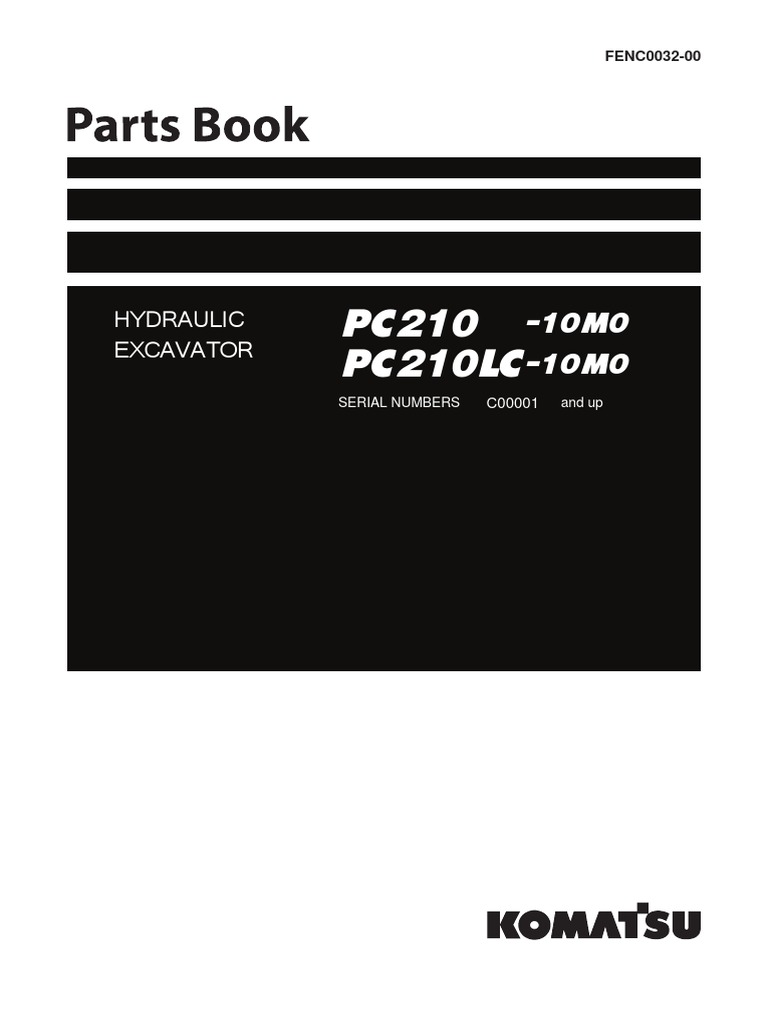 Parts Book FENC0032-00 (PC210-10M0, PC210LC-10M0) | PDF | Motor Oil ...