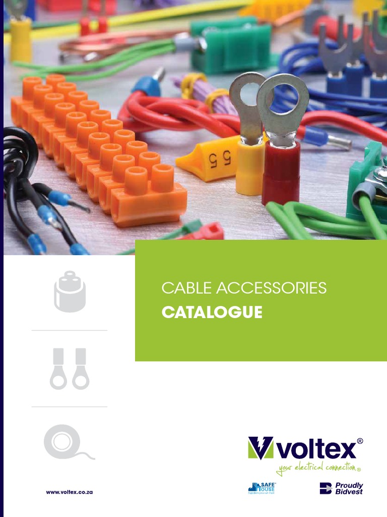 VX Cable Accessories Catalogue | PDF | Wire | Electrical Connector
