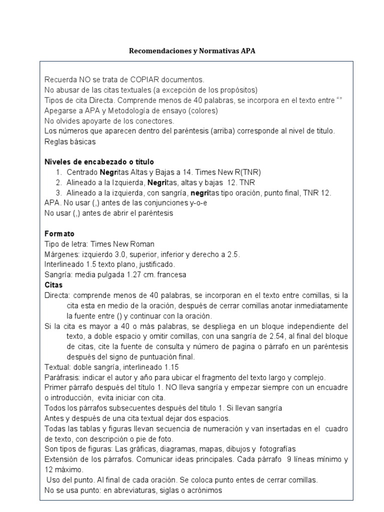 Guía de Normas APA para Escritores | PDF | Artes del Lenguaje y ...
