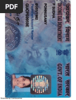 Pan Card Back Side | PDF
