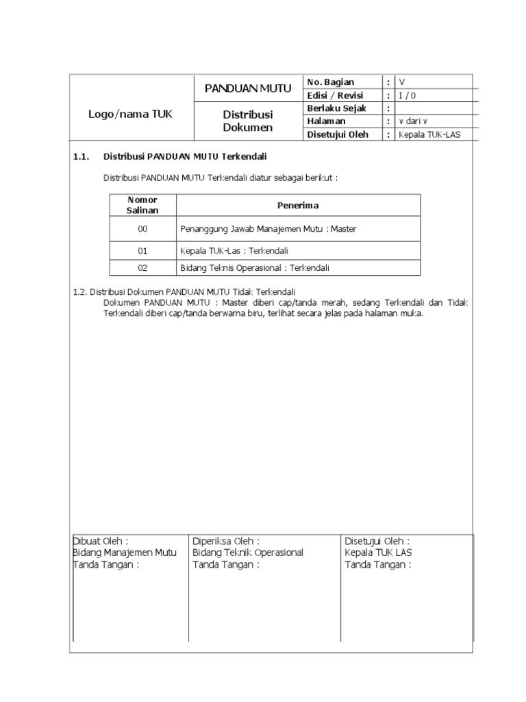 Distribusi Dokumen | PDF