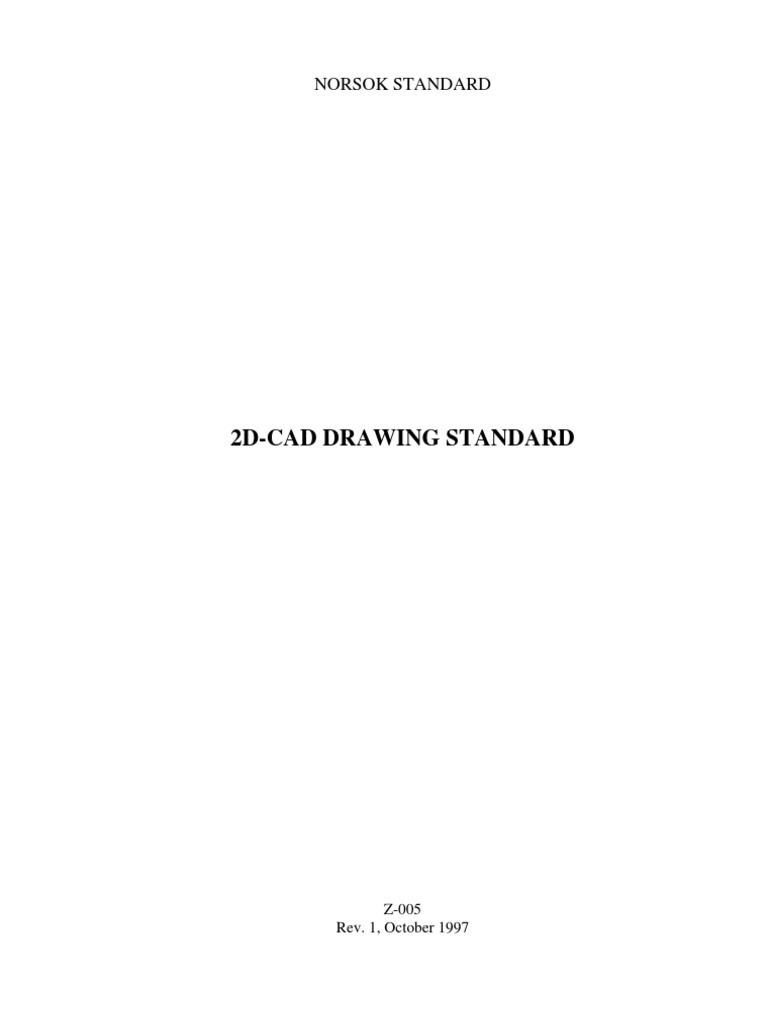 2d-Cad Drawing Standard | PDF