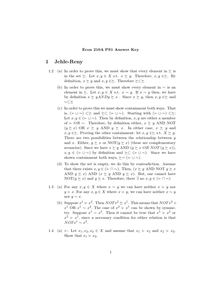PS1 Solution | PDF | Logic | Mathematical Logic
