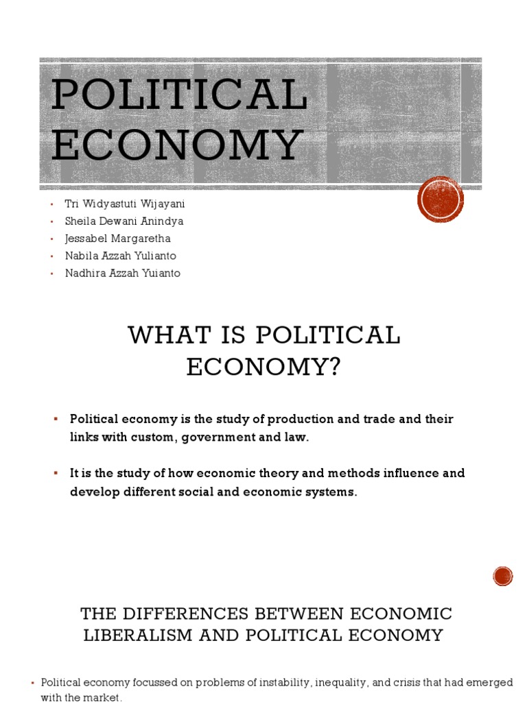 An Analysis of Key Concepts in Political Economy | PDF | Market Economy ...