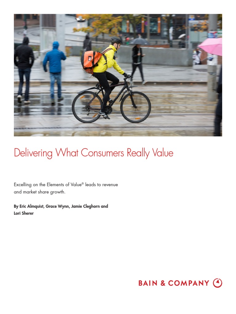 Bain Brief-Delivering What Consumers Really Value PDF | PDF | Retail ...