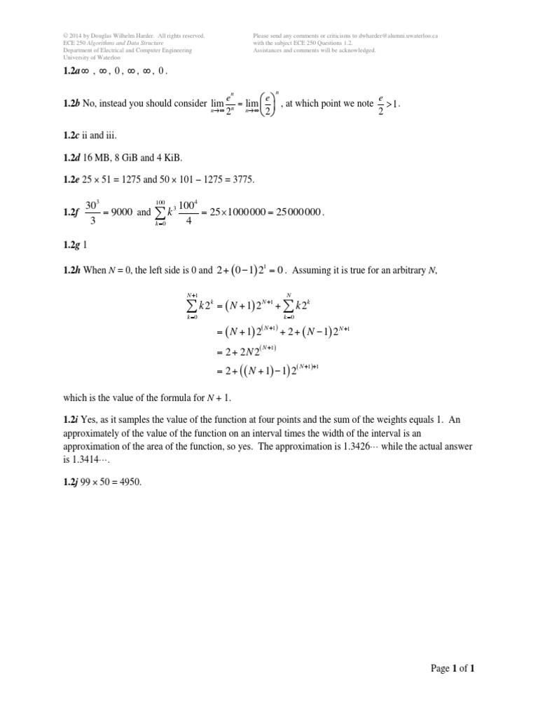 1.02.mathematical Background - Answers | PDF | Discrete Mathematics ...