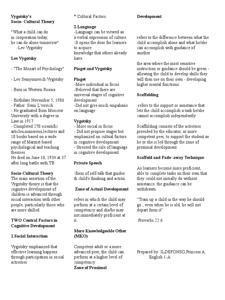 HANDOUTS | PDF | Cognitive Development | Pedagogy