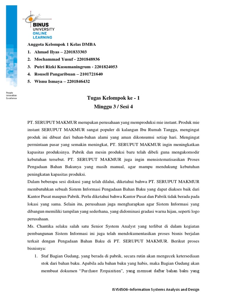 1911 Isys6506 Dmba TK1-W3-S4-R0 Team1 | PDF