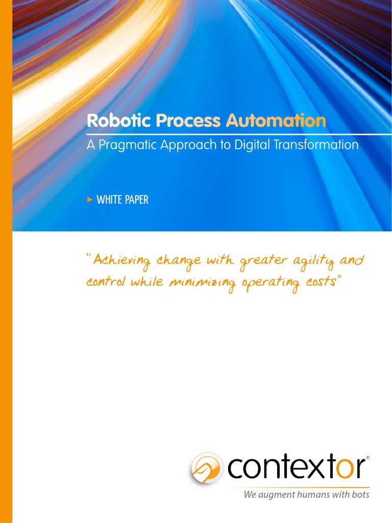 White Paper - Robotic Process Automation PDF | PDF | Automation ...