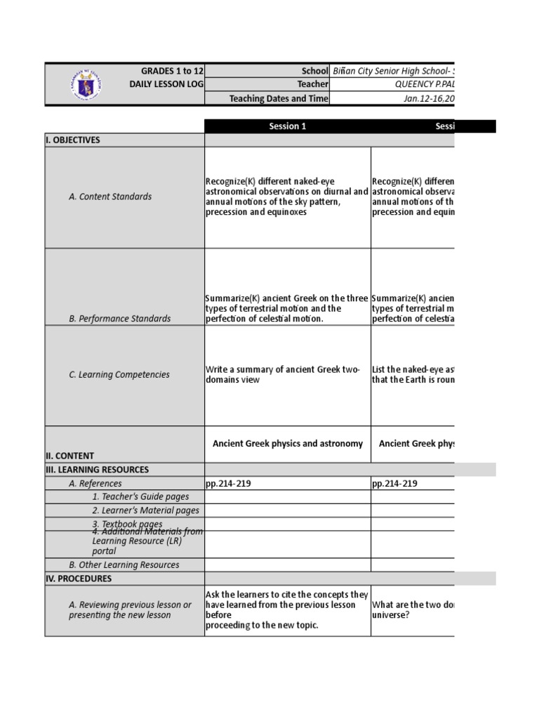 2nd Semester WEEK 11 | PDF | Astronomy | Universe