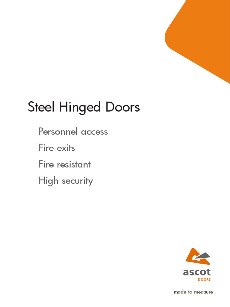 Ascot Steel Hinged Doors for Industry | PDF | Door | Building Materials