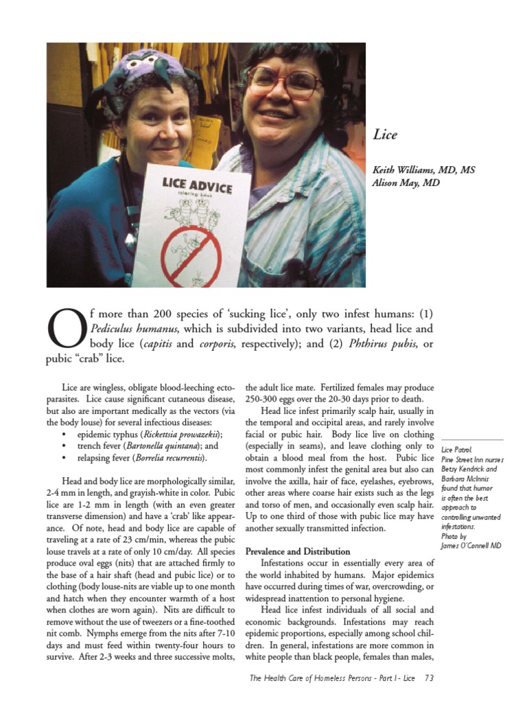 Lice Pdf Pdf Diseases And Disorders Medical Specialties