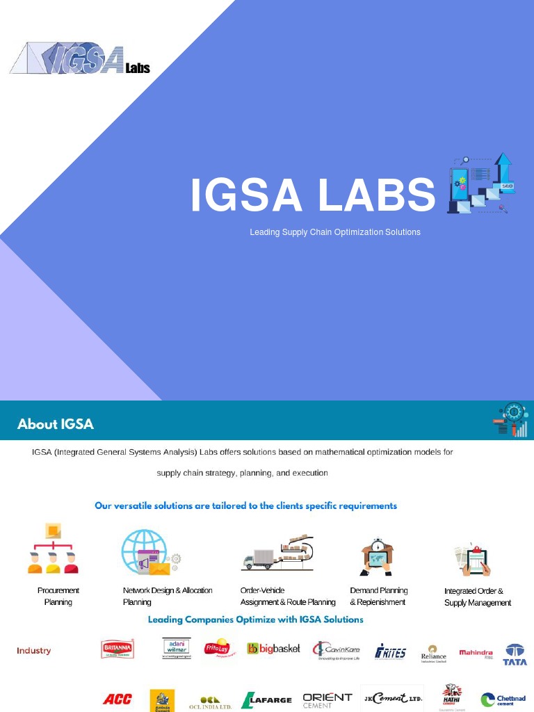 IGSA Presentation | PDF | Logistics | Cloud Computing