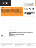 Raisecom - RAX700 Series Datasheet | PDF | Network Switch | Ethernet