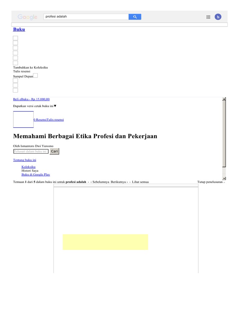 Memahami Berbagai Etika Profesi Dan Pekerjaan - Ismantoro Dwi Yuwono ...