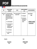 Performance Monitoring and Coaching Form | PDF | Educational Technology ...