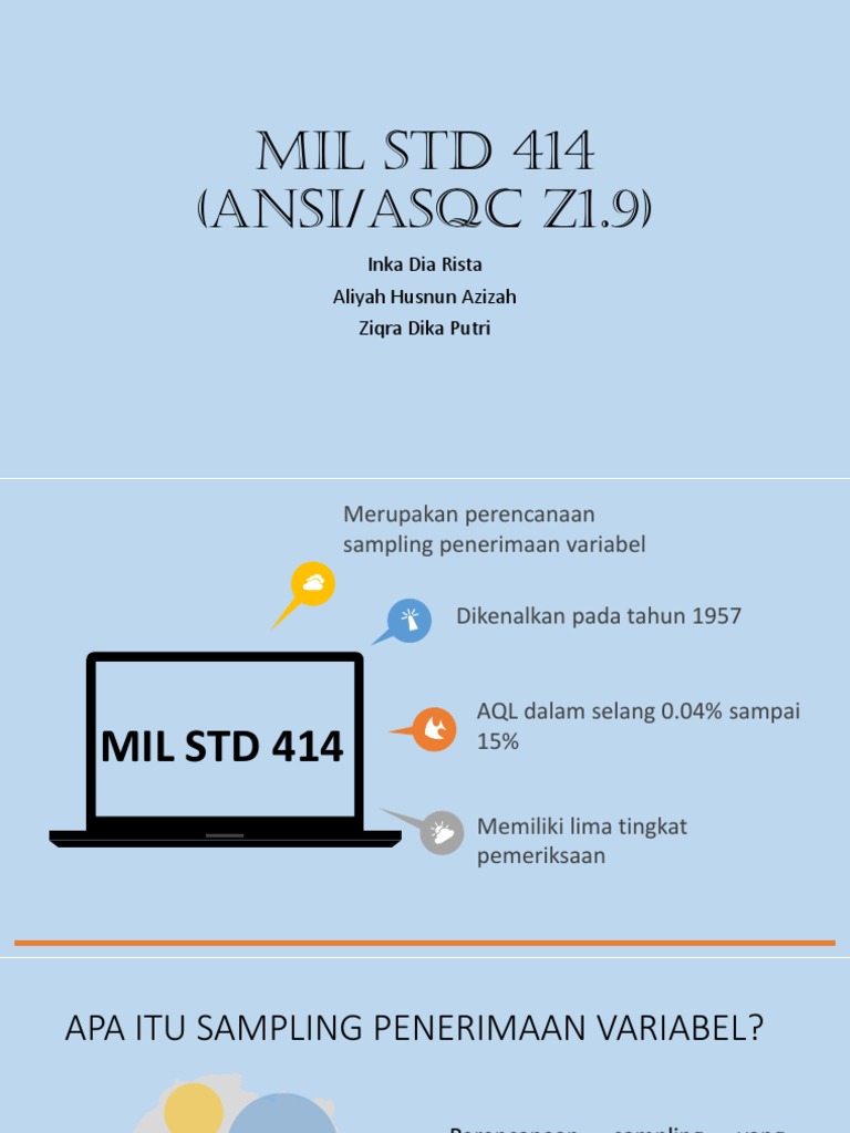 Rencana Sampling MIL-STD-414 | PDF