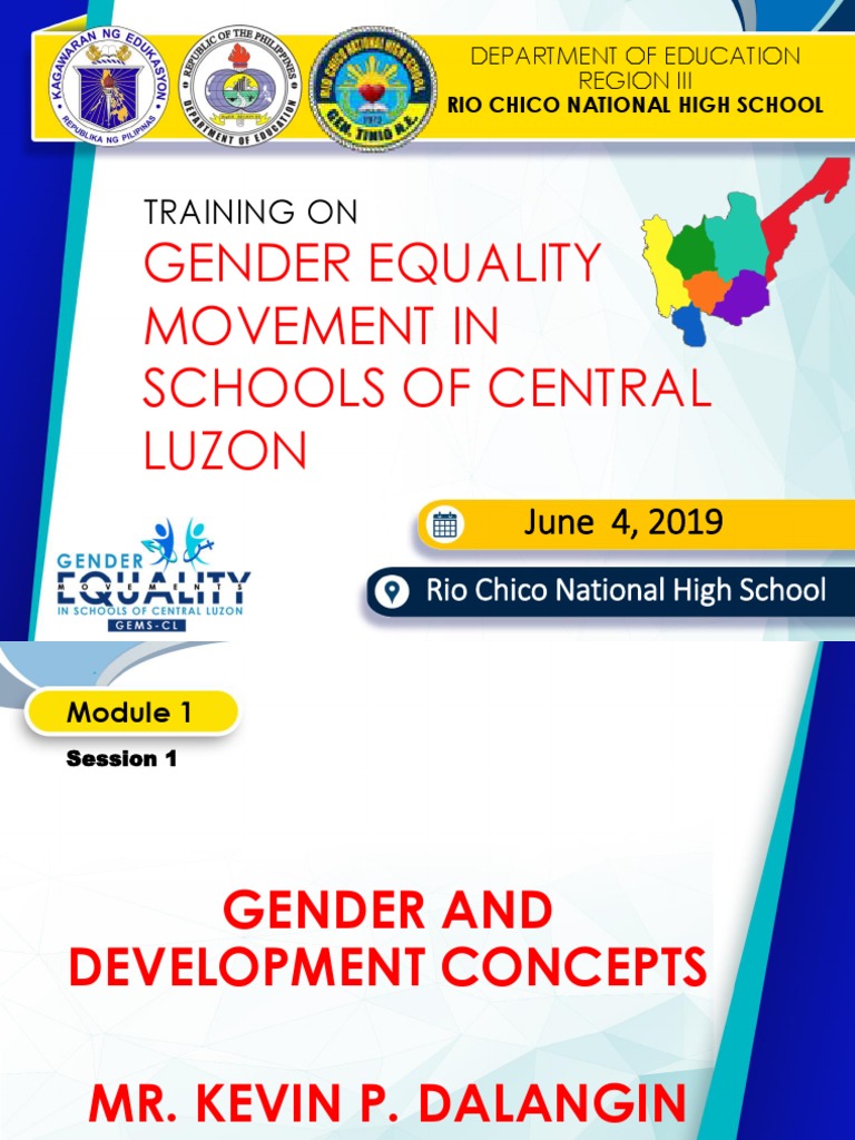 GAD Training for Gender Equality in Schools | PDF | Gender | Gender Studies