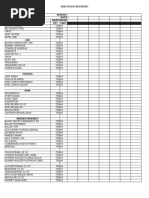 Bar Consumption Sheet | PDF | Drink | Soft Drink