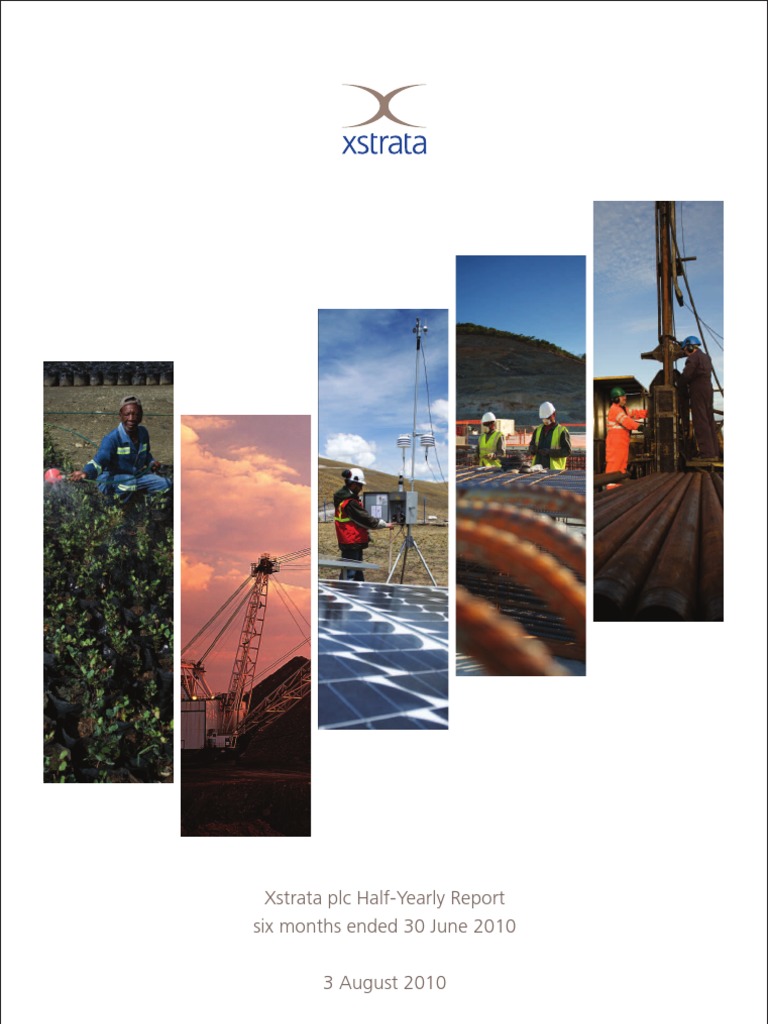 Xstrata Half Yr Report 2010 | PDF | Mining | Exchange Rate