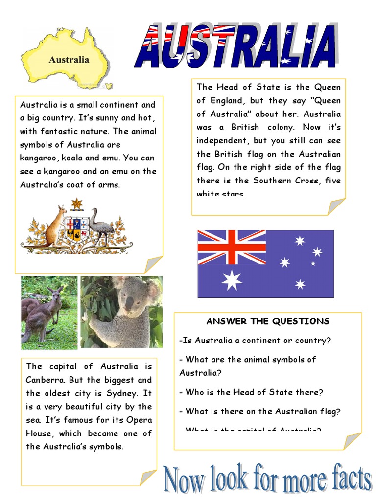 Australia Facts | PDF | Outback | Australia