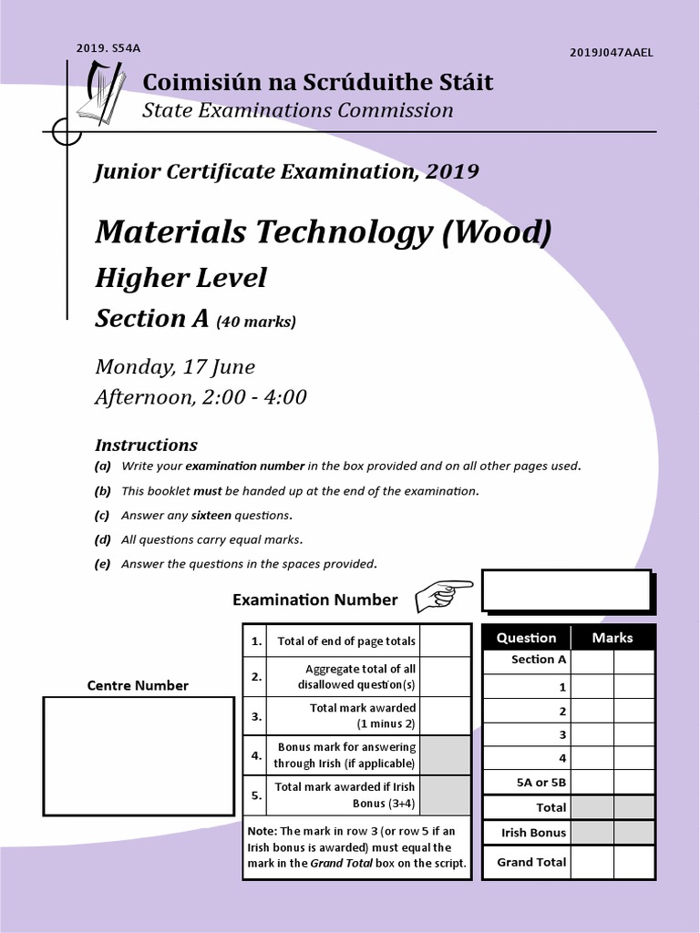 Woodwork Exam PDF | PDF | Wood | Crafts