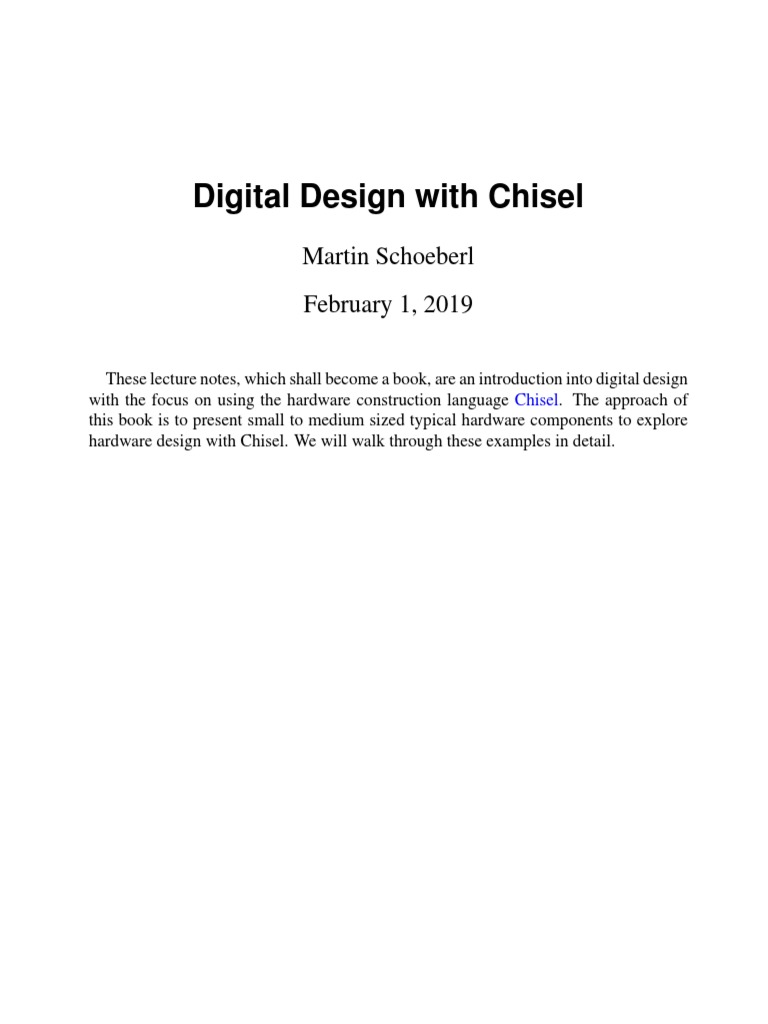 Chisel Book | Download Free PDF | Boolean Data Type | Integer (Computer ... Chisel Book | Download Free PDF | Boolean Data Type | Integer (Computer ...