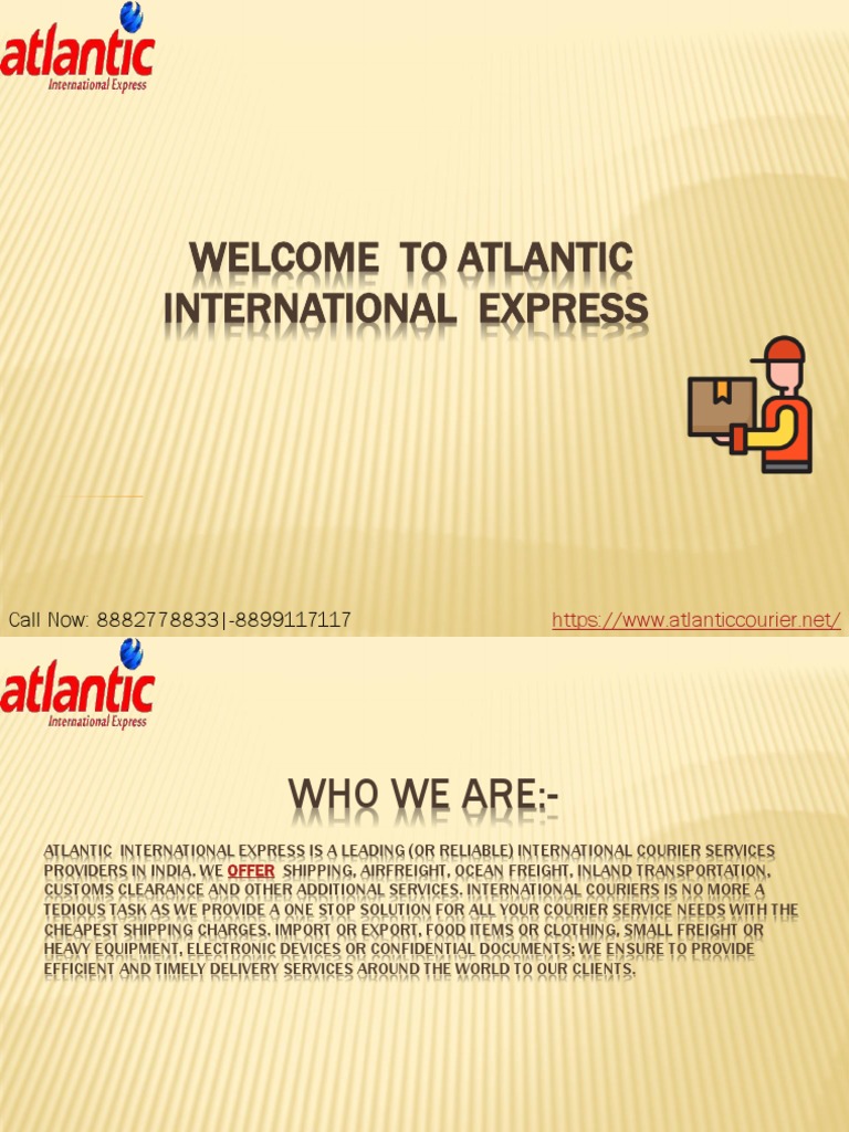International Courier Services India | PDF | Courier | Cargo