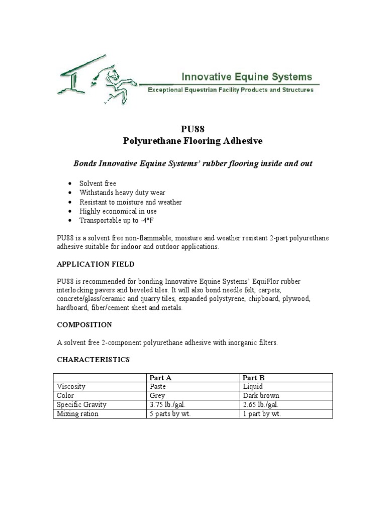Adhesive Instructions | PDF | Adhesive | Flooring