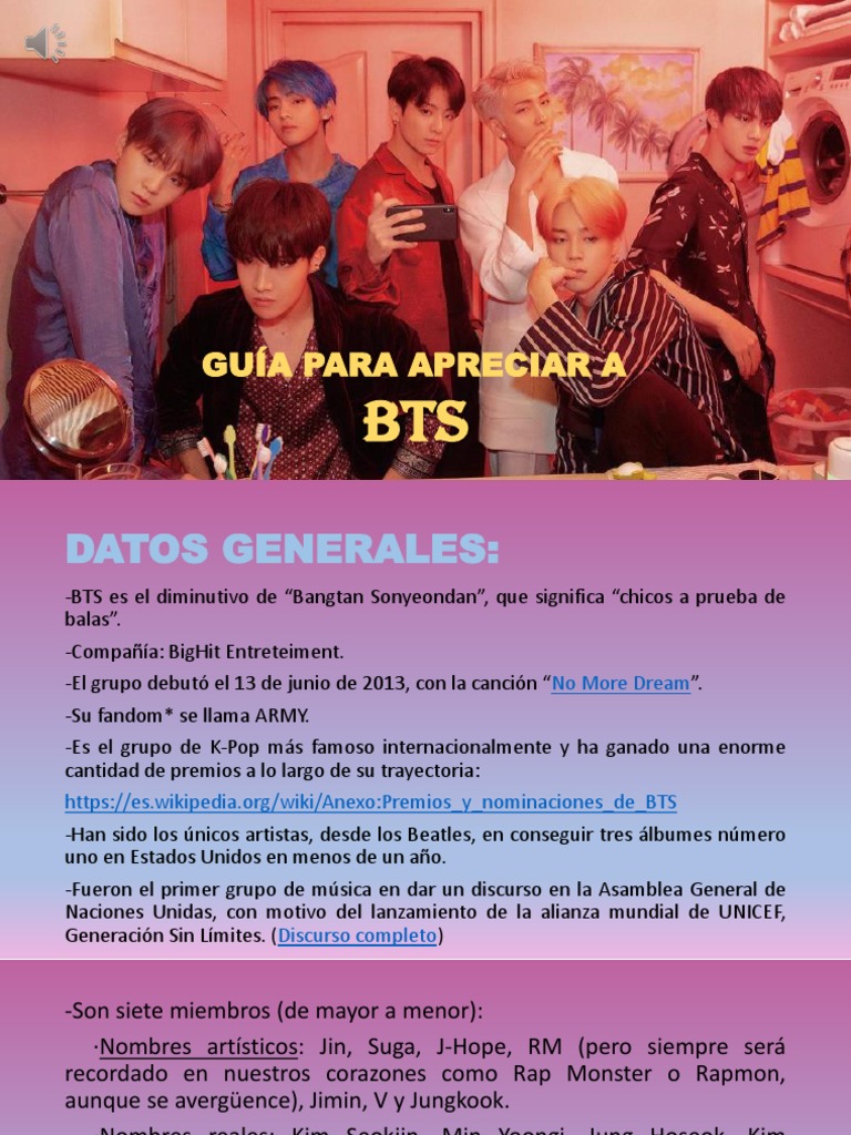 BTS Guide | PDF | Entretenimiento (general)