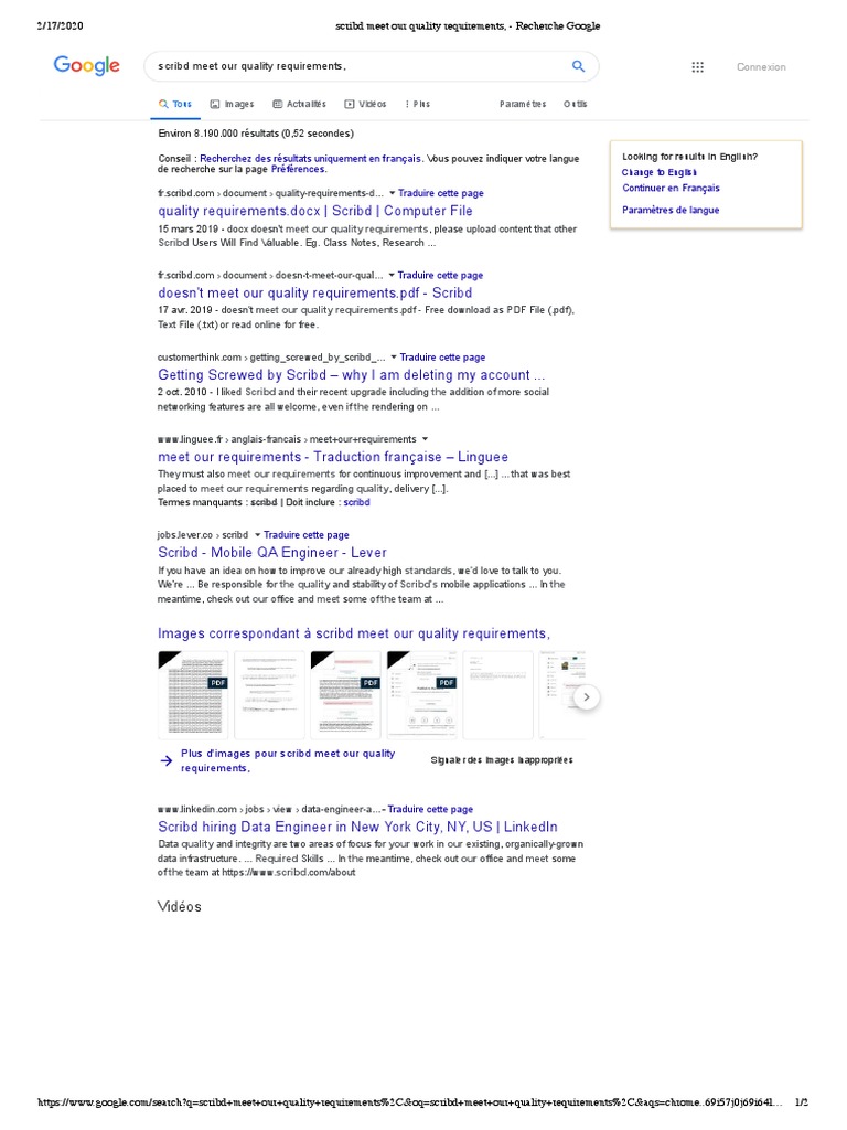 Scribd Quality Requirements | PDF | Data Quality | Scribd