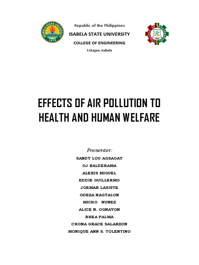 Air Pollution Is A Major Problem of Recent Decades | PDF | Air ...