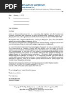 Pull Out Letter Format 2019 | PDF