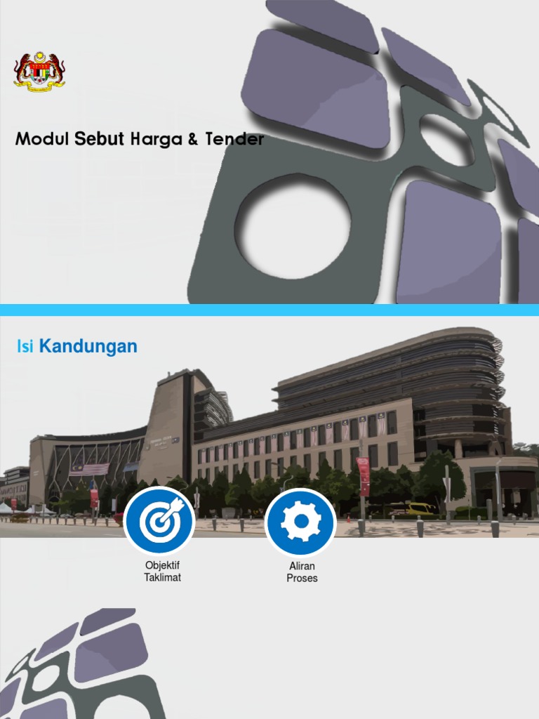 Modul Sebutharga Tender Taklimat MOF 2019 Latest | PDF