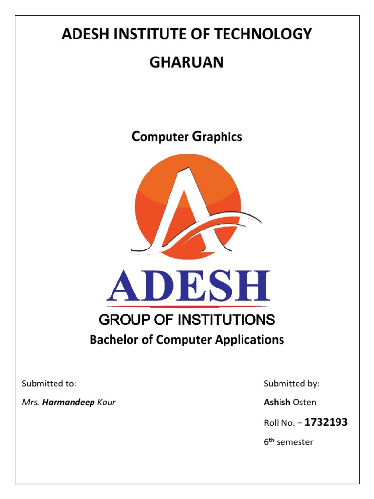 Computer Graphics Practical File Pdf Algorithms Computer Engineering