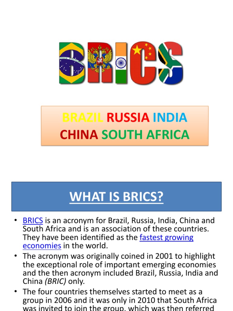 BRICS | PDF | International Development | Bric