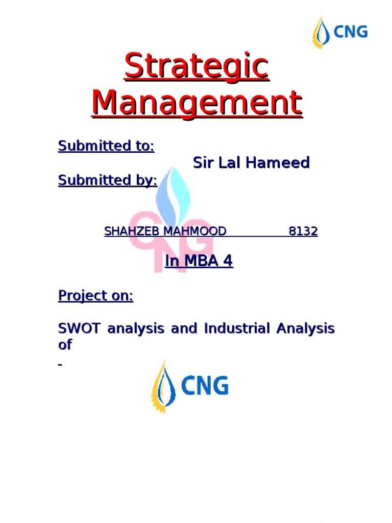 SWOT & Industry Analysis for CNG Station | PDF | Marketing | Natural Gas