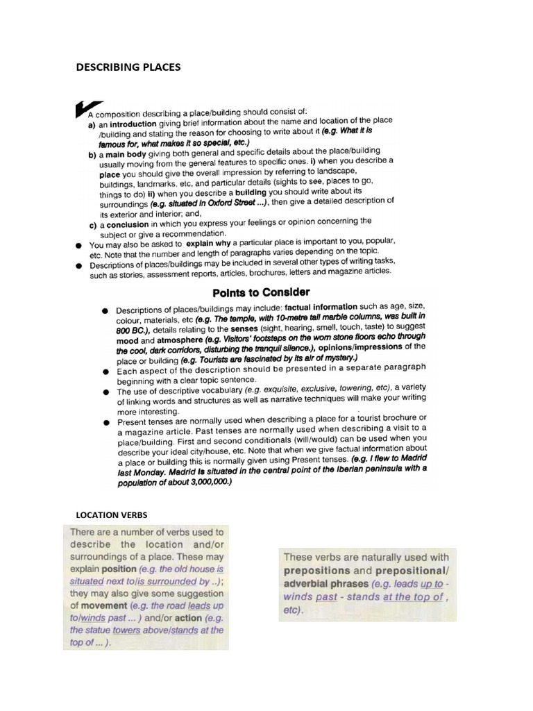 Describing Places | PDF | Social Science | Art