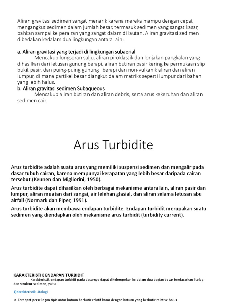 Arus Turbidit | PDF