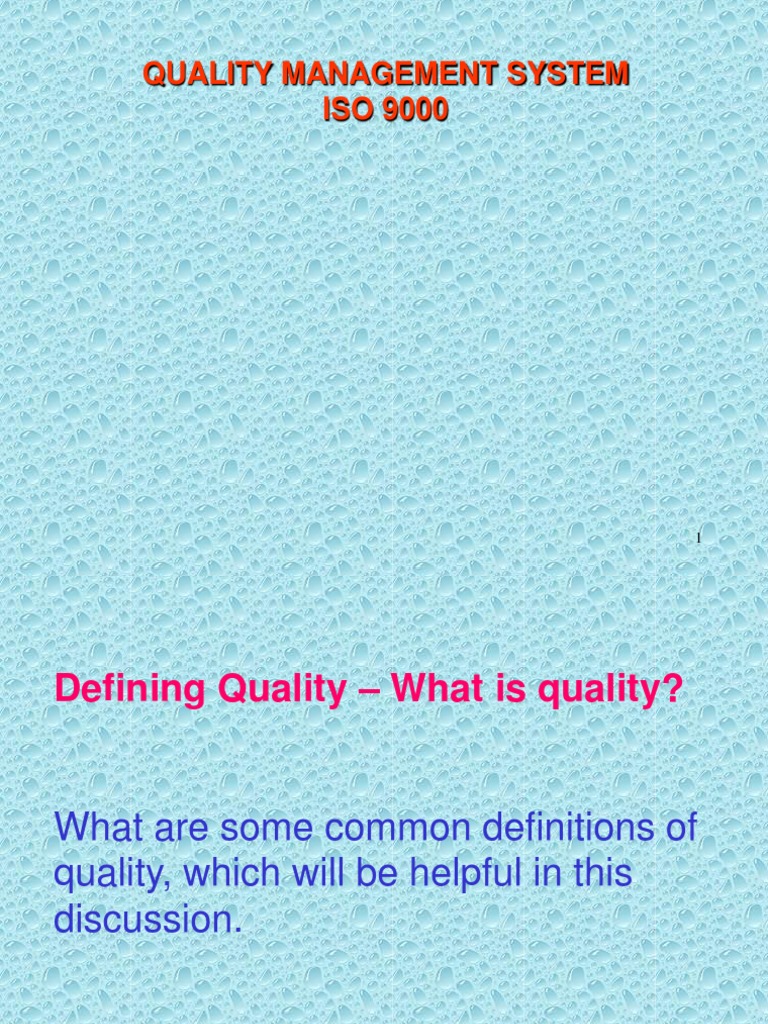 Quality Management System | PDF | Iso 9000 | Quality Management