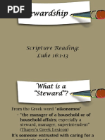 What Is Stewardship - Powerpoint | PDF | Genesis Creation Narrative | God